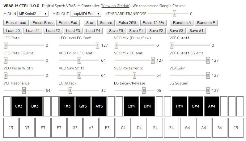 Digital Synth VRA8-M for Arduino Uno | Trybotics