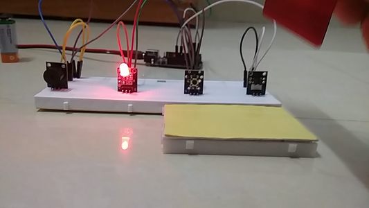 Arduino Light Blocking Sensor Photo Interrupter Module Keeping Your Cards Safe Prototype