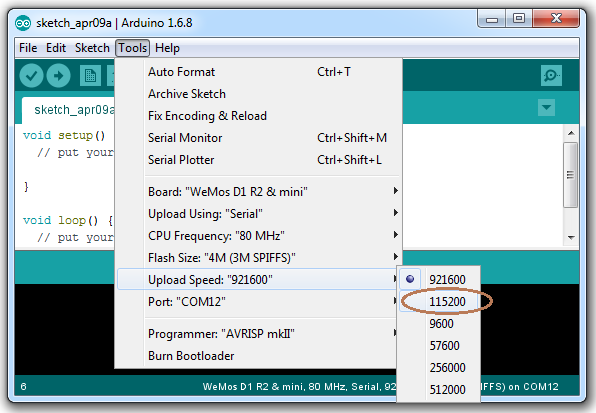Programming the ESP8266 WeMos-D1R2 Using Arduino Software/IDE | Trybotics Programming the ESP8266 WeMos-D1R2 Using Arduino Software/IDE | Trybotics