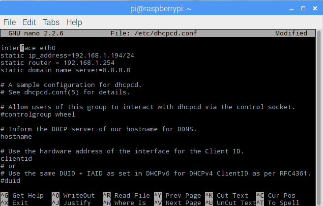 Configuring The Raspberry Pi Ethernet Port With A Static Ip Address Trybotics