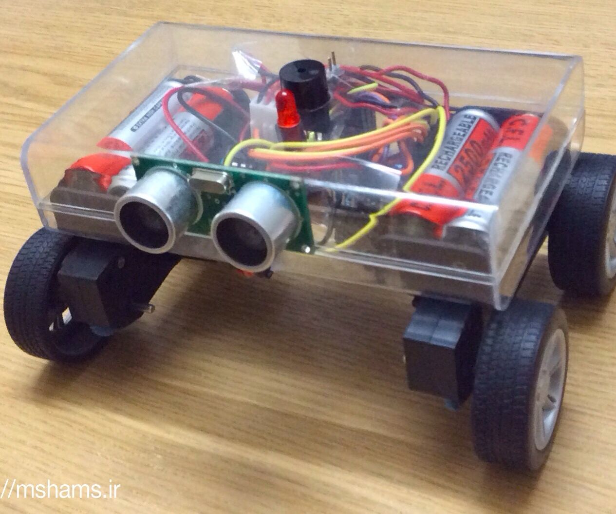 Arduino Mini Sonar Robot 3 Steps