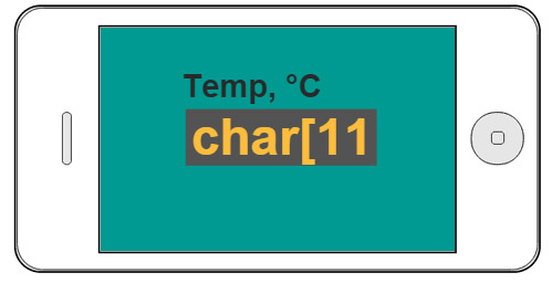 Temperature Sensor Output Values on Android Smartphone | Trybotics