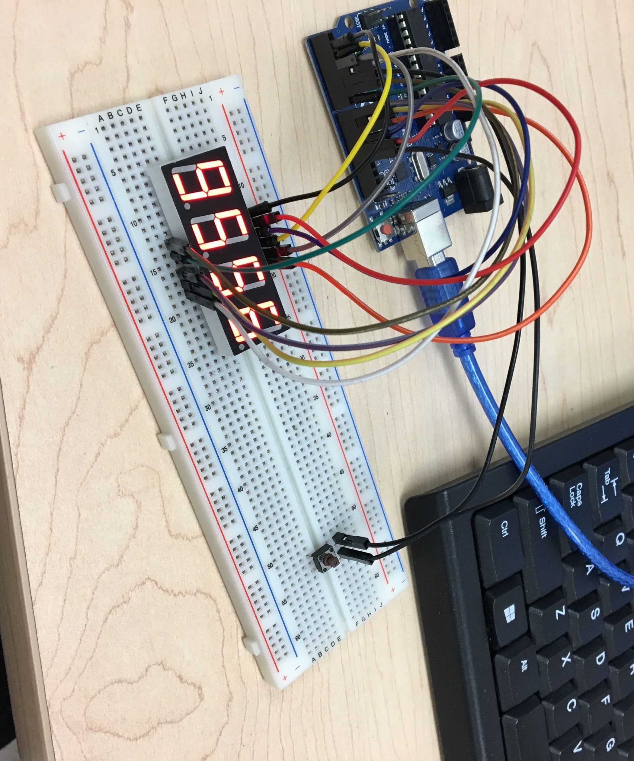 4 Digit 7-Segment Timer With Reset Button : 5 Steps - Instructables