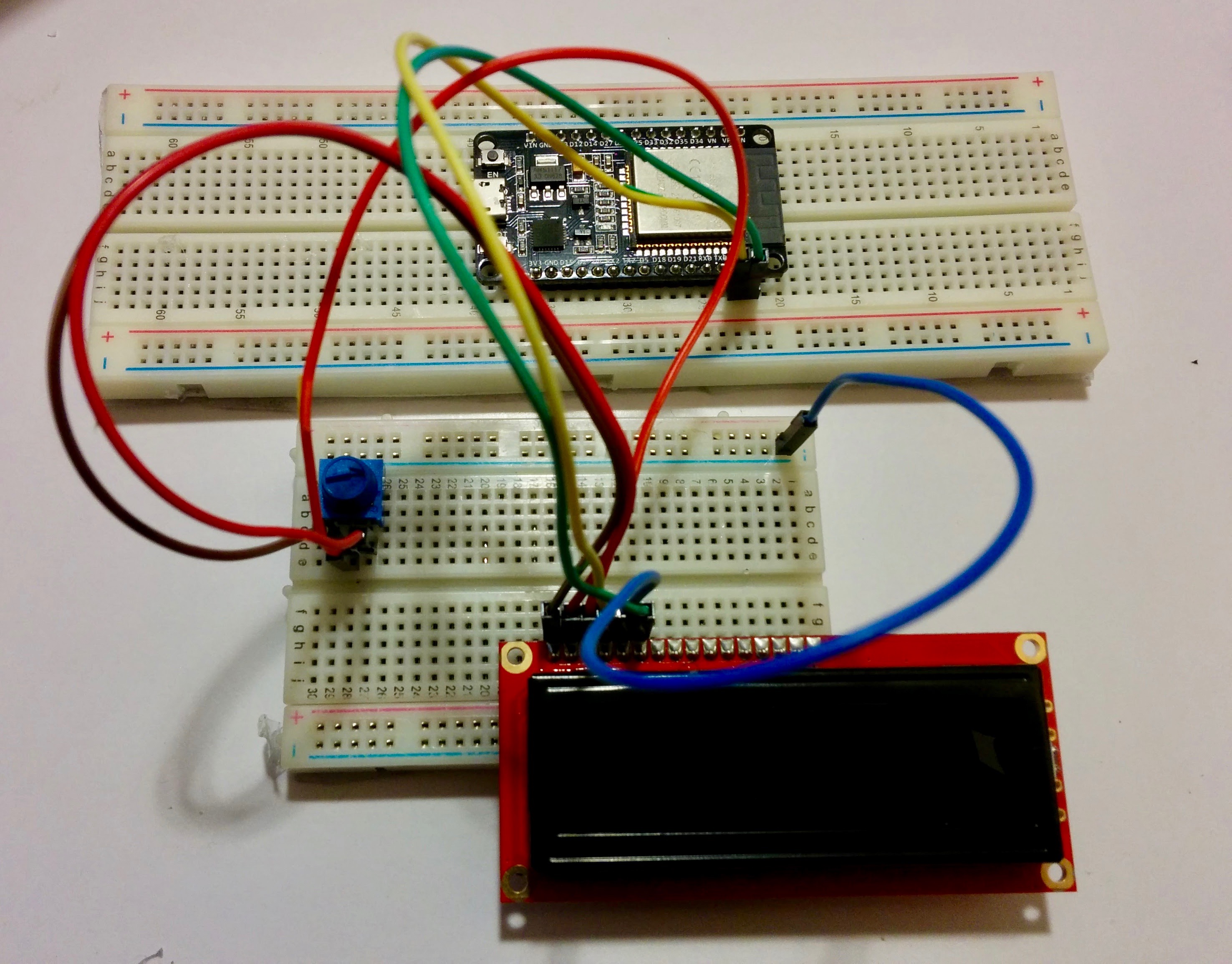 ESP32: How to Interface LCD With ESP32 Microcontroller Development Board | Trybotics