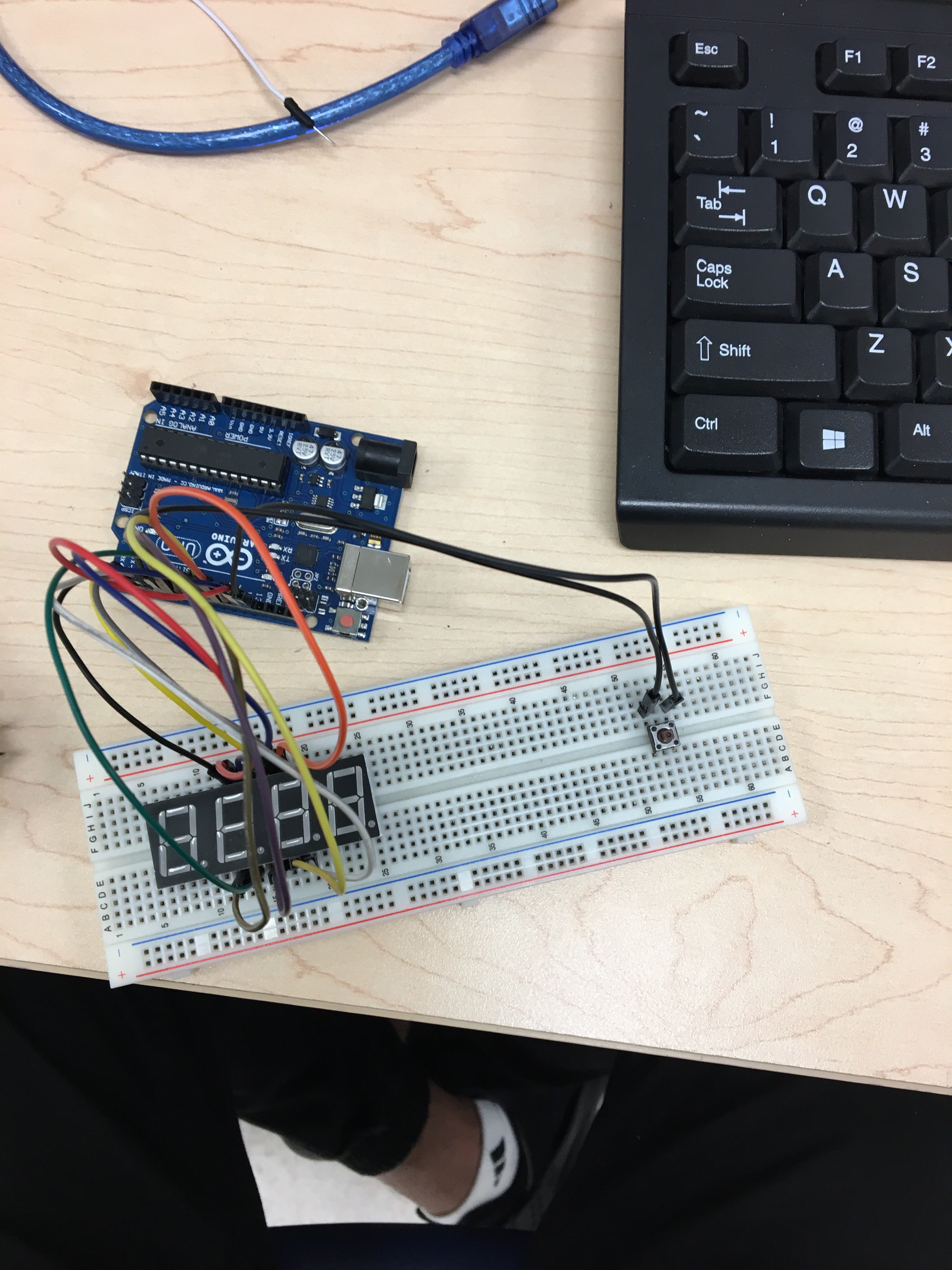 4 Digit 7 Segment Timer With Reset Button Trybotics 8527
