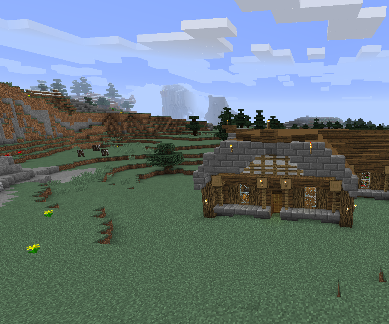 How To Make A House In Minecraft 17 Steps Instructables