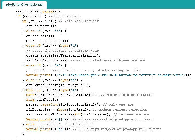 Android PfodApp Controlled Datalogging Arduino IRTemp Meter | Trybotics