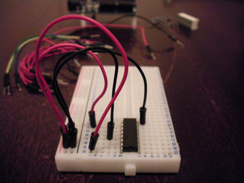 8 Led Chaser With 74hc595 8 Bit Shift Register Trybotics