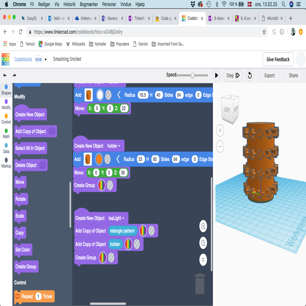Code-generated Patterns in Tinkercad : 9 Steps (with Pictures ...