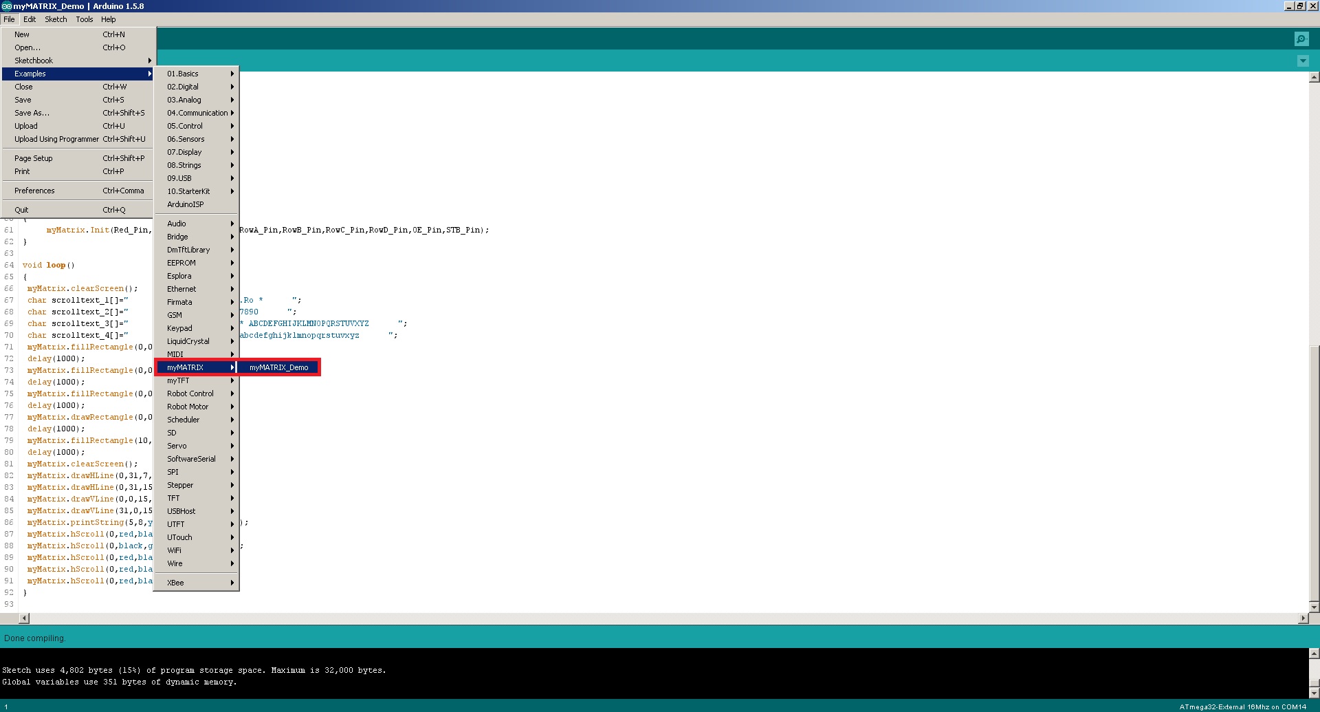 32x16 LED Matrix Panel and Arduino | Trybotics