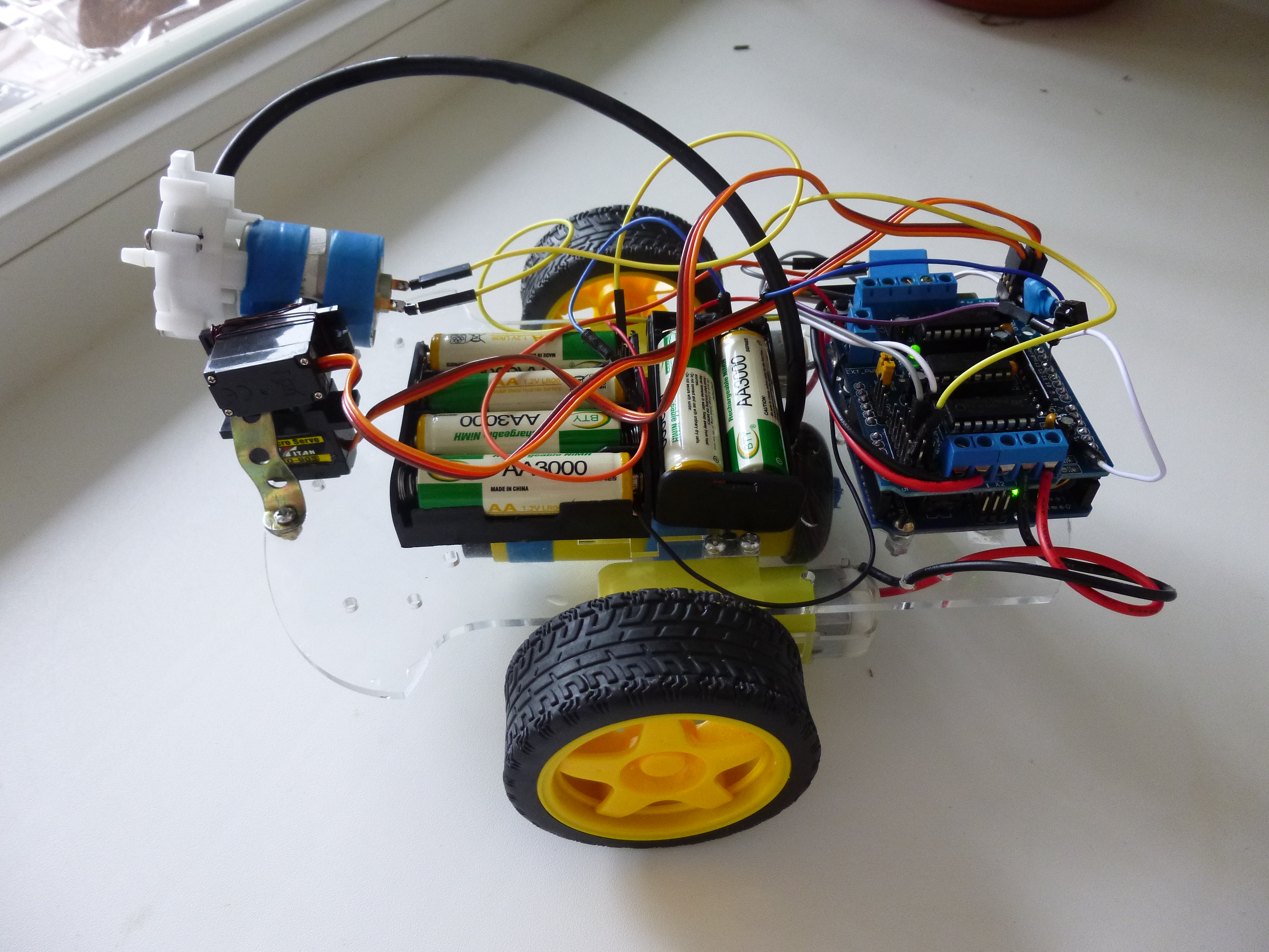Water Cannon Arduino Robot IR