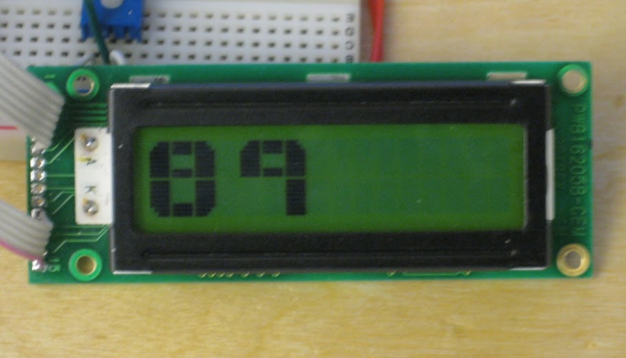 Custom Large Font for 16x2 LCDs | Trybotics