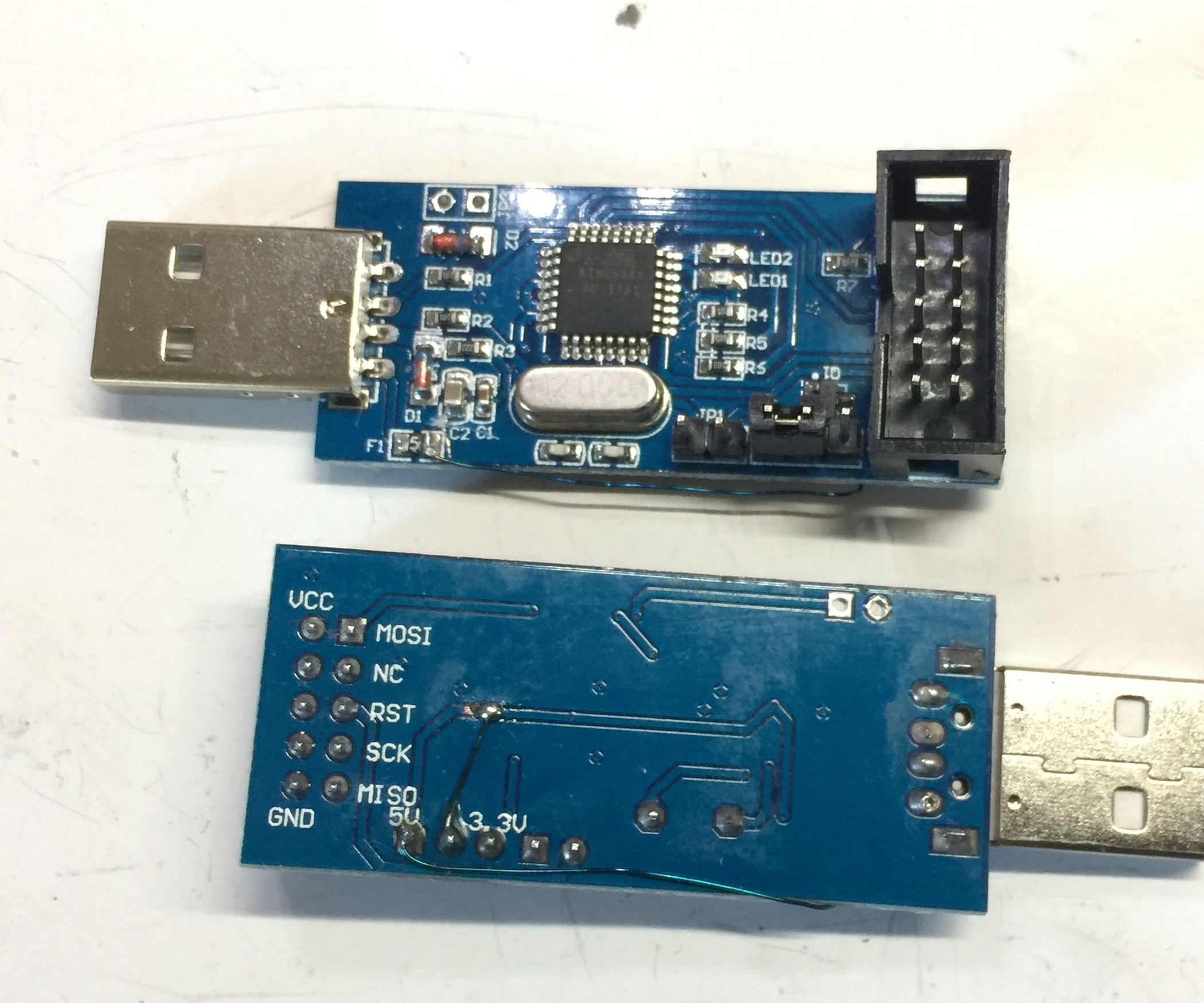 Modify A 5v Usbasp Arduino Bootloader Programmer To Work At Both 3 3v
