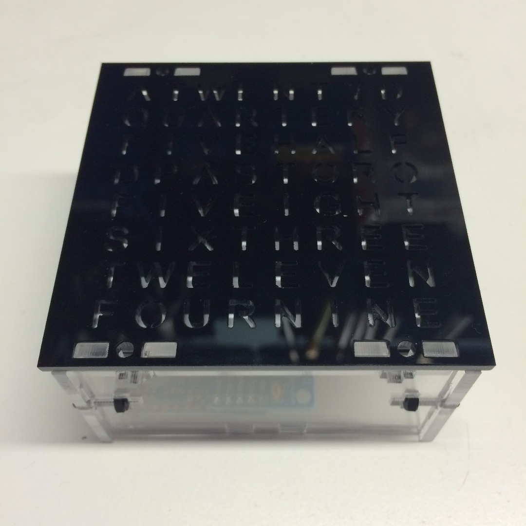 NeoMatrix 8x8 Word Clock | Trybotics
