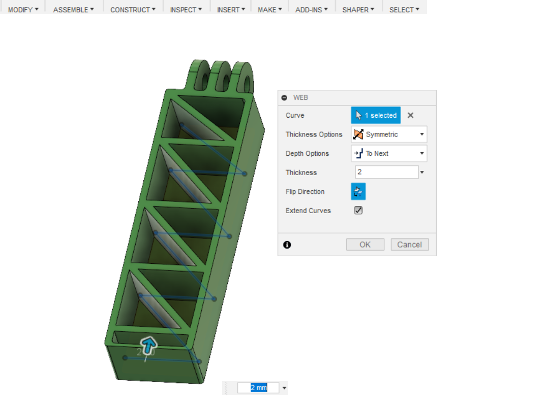 How to Use the Web Tool in Fusion 360 | Trybotics