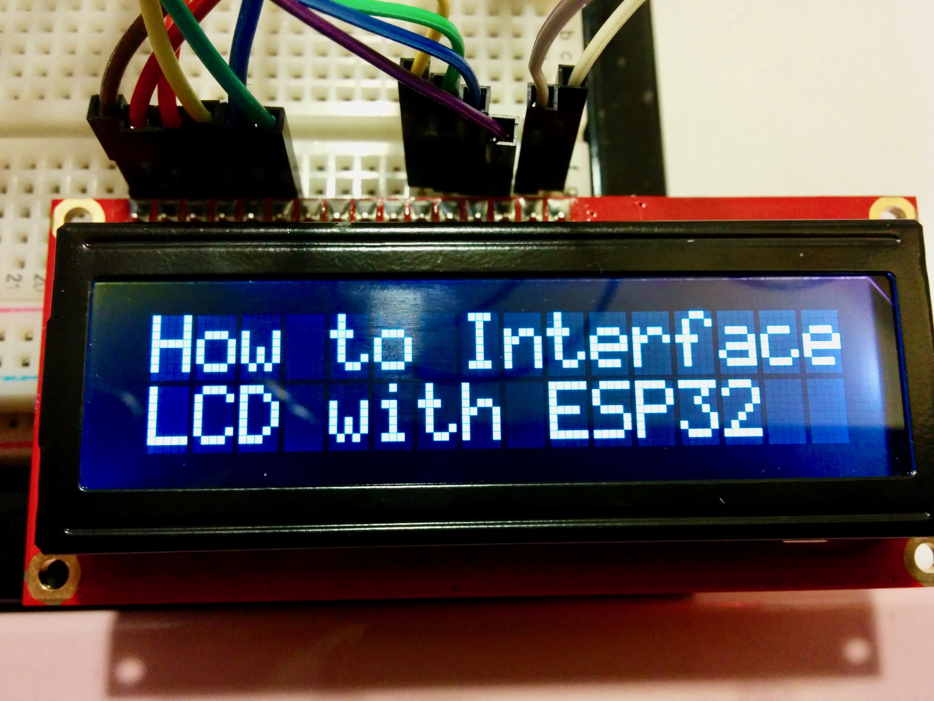 ESP32: How to Interface LCD With ESP32 Microcontroller Development Board | Trybotics