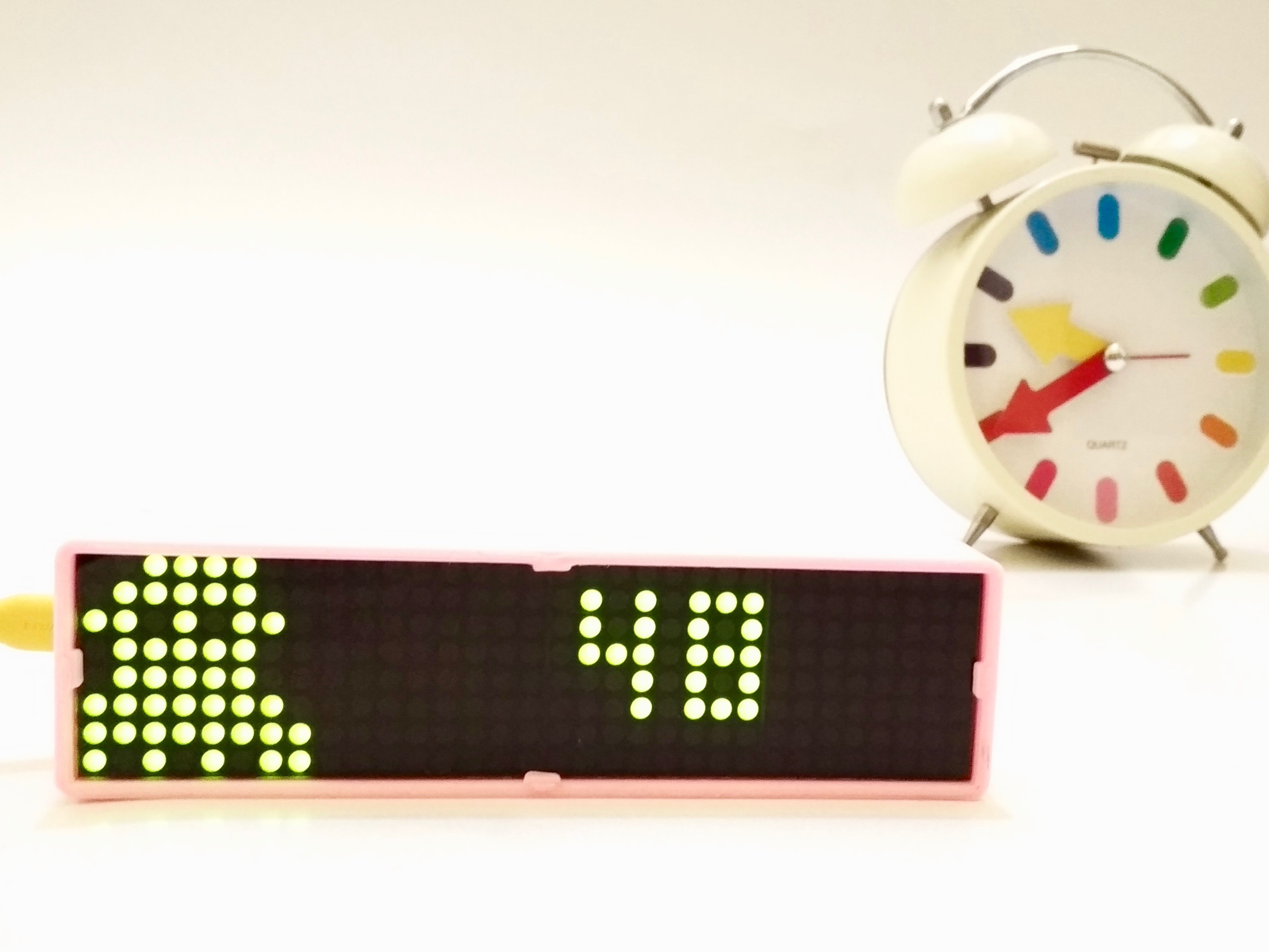 Iot Smart Clock Dot Matrix Use Wemos Esp8266 Esp Matrix Trybotics 9968