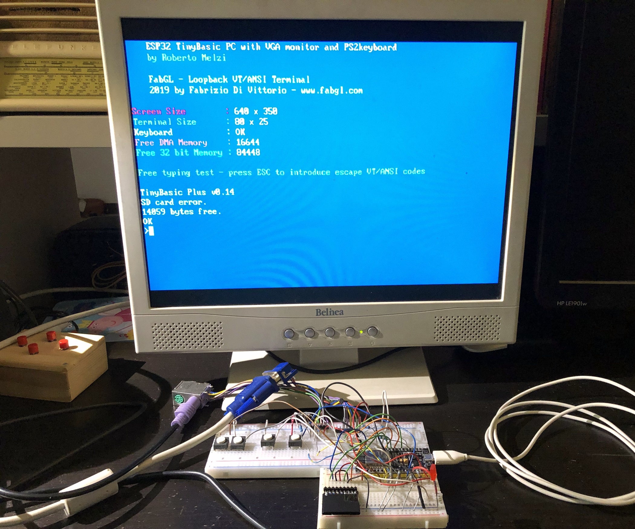 Esp32 Basic Pc With Vga Output 7 Steps Instructables