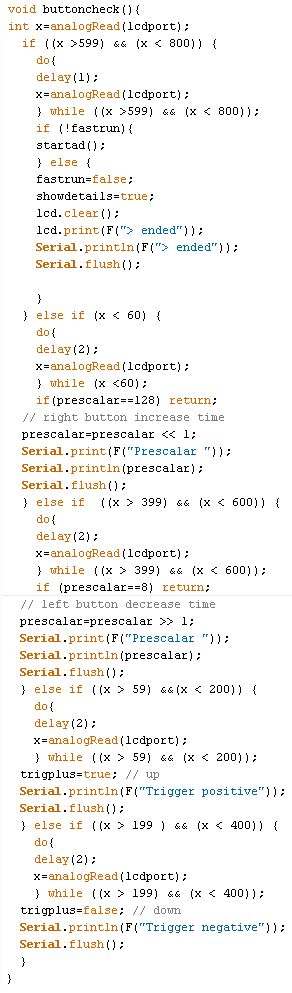 Arduino High Speed Oscilloscope With PC Interface | Trybotics