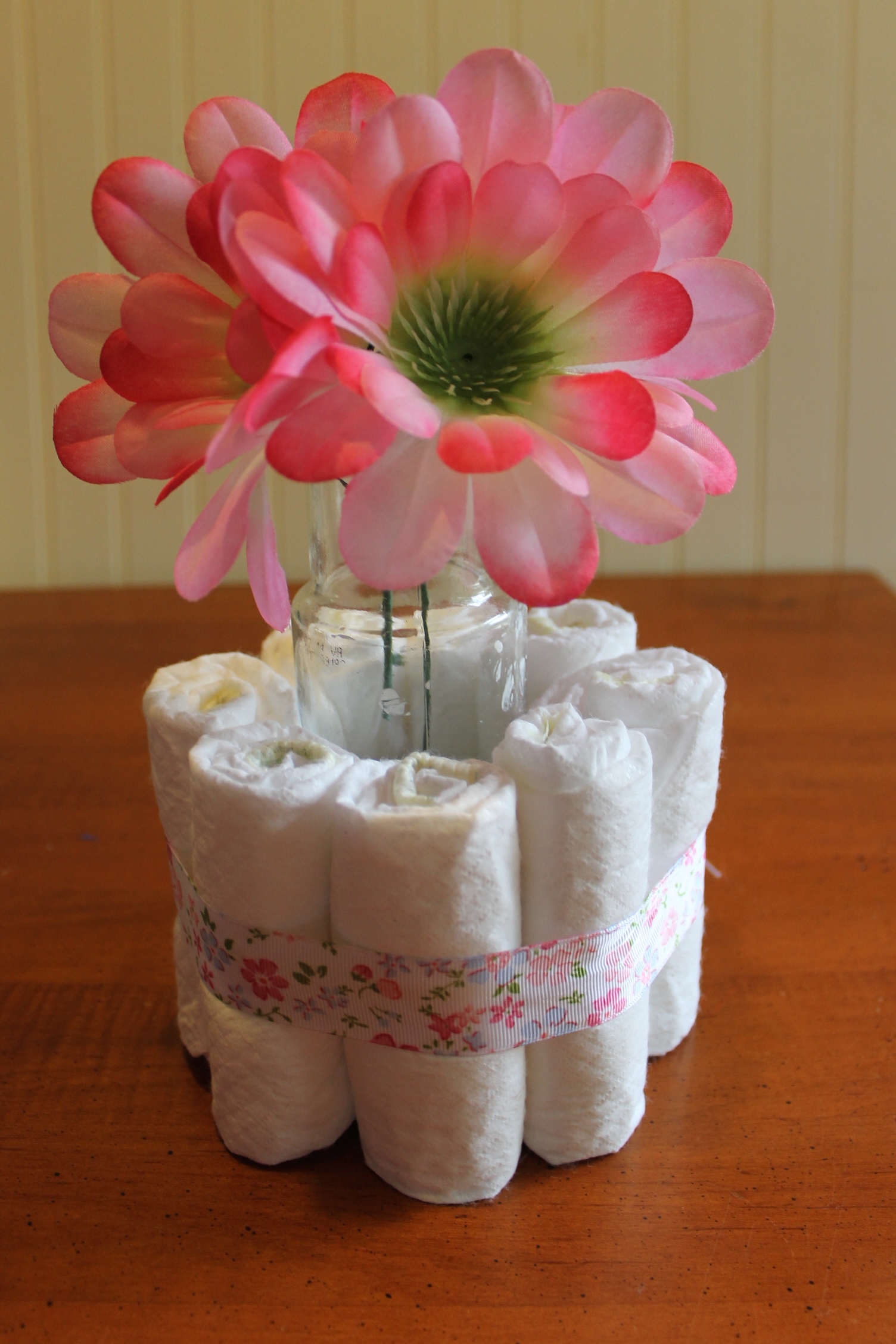 DIY Baby Shower Diaper Cake Centerpieces Instructables