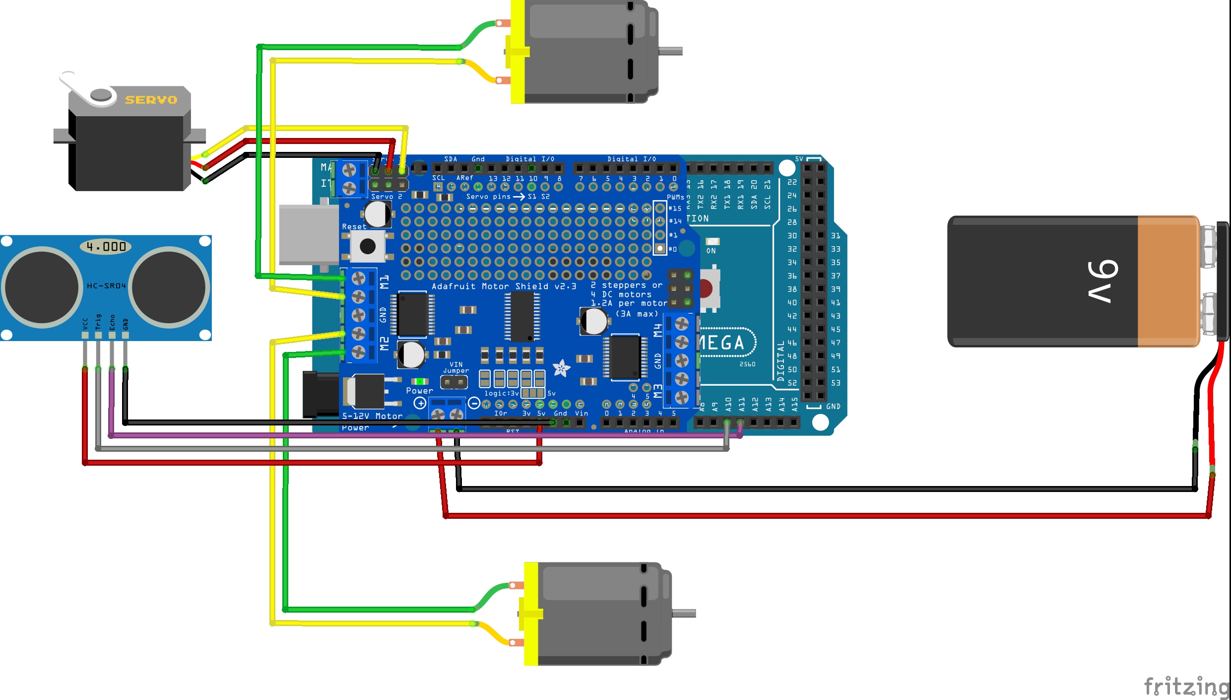 Obstacle Avoiding Robot Using Ultrasonic Sensor | Trybotics