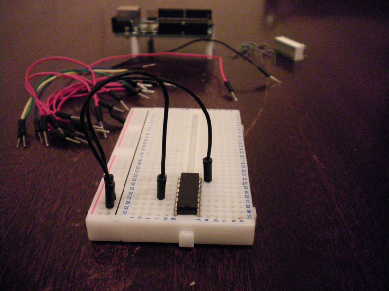 8 Led Chaser With 74hc595 8 Bit Shift Register Trybotics