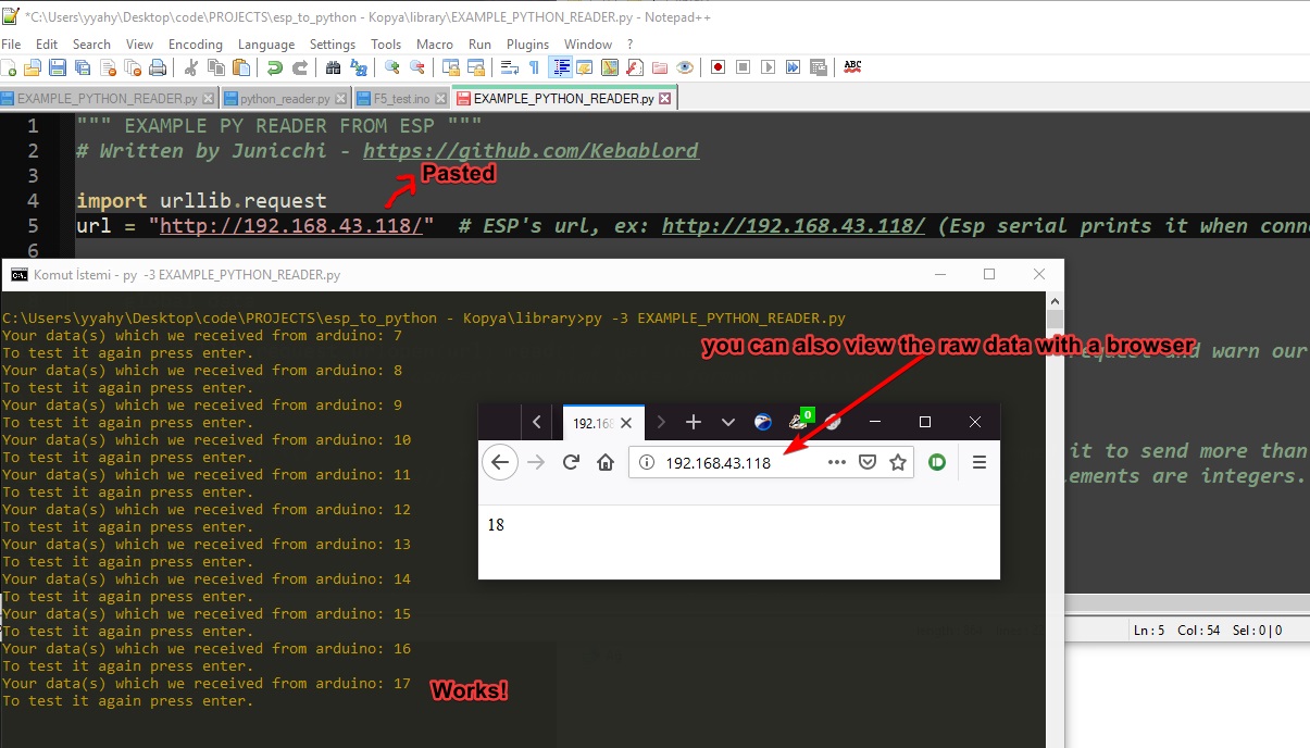 Esp8266 And Python Communication For Noobs Trybotics