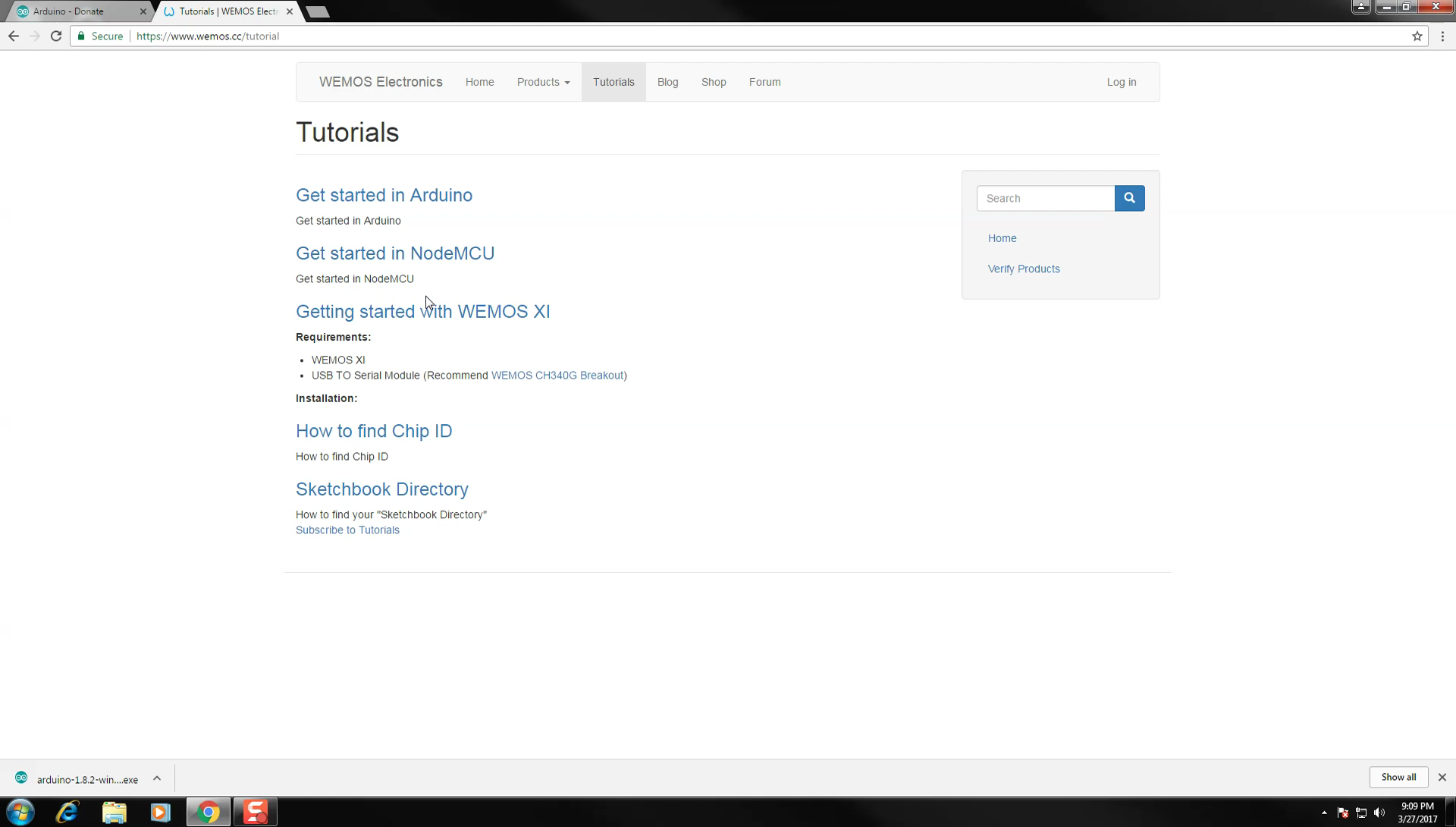 Wemos Esp8266 Getting Started Guide With Arduino Ide Trybotics