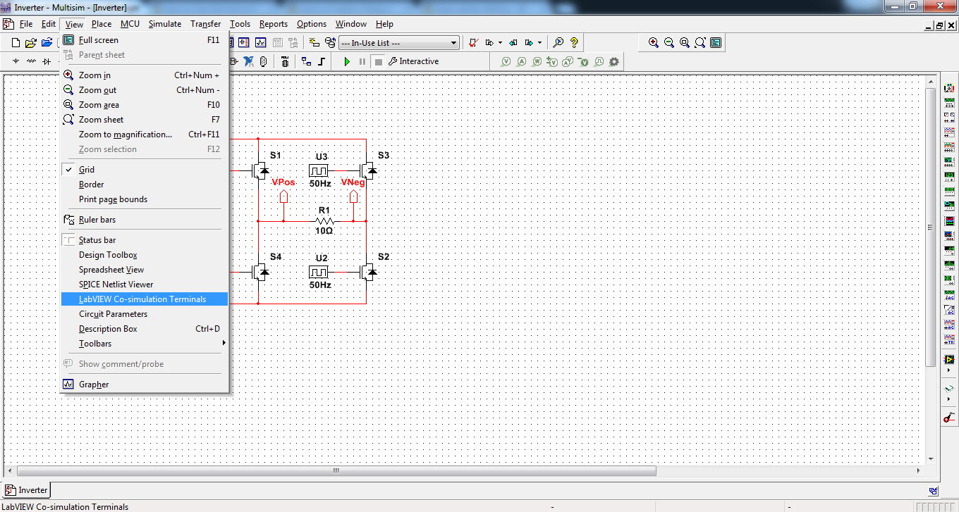 H Bridge Inverter Simulation Using NI Multisim and Co-simulation Using ...