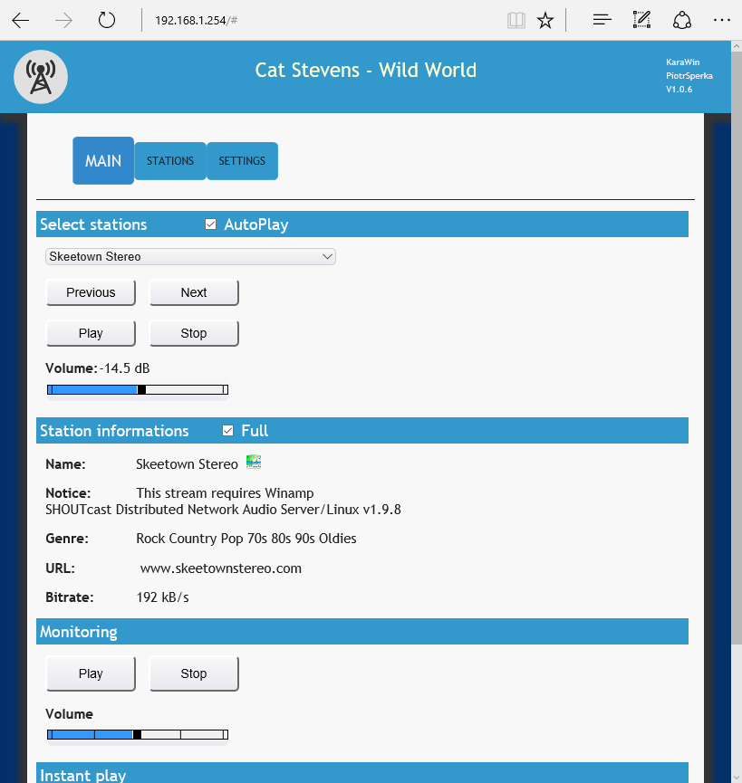 Wifi Webradio With Esp8266 And Vs1053 Karadio Trybotics