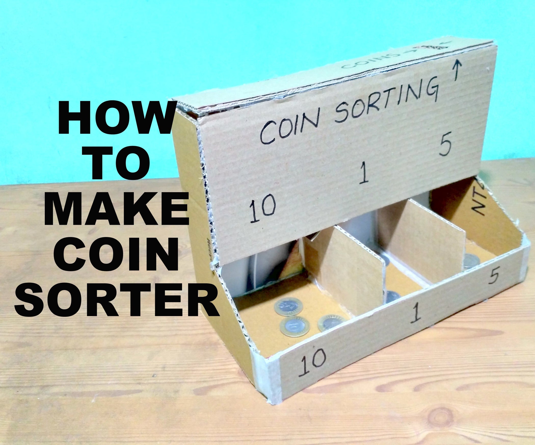 How To Make A Coin Sorter With Cardboard 5 Steps With Pictures Instructables