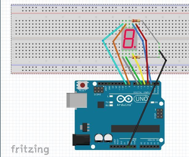 1 To 10 Counting Machine With Arduino Uno Instructables