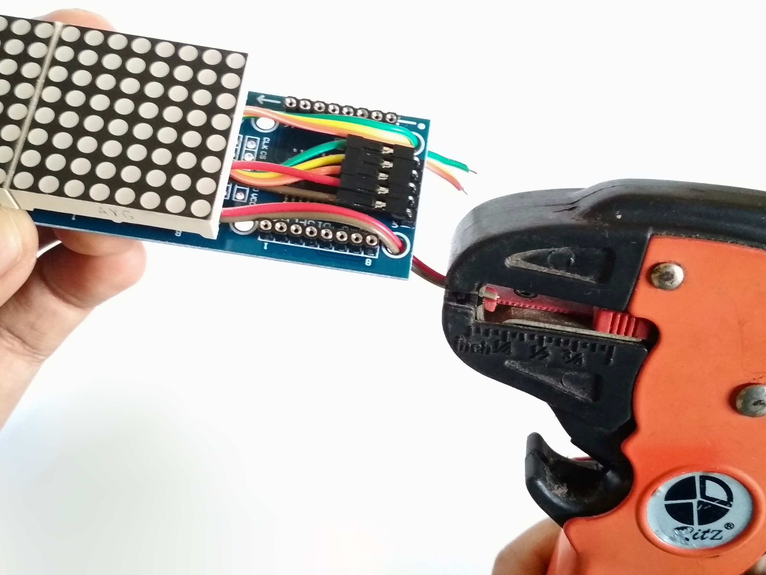 Iot Smart Clock Dot Matrix Use Wemos Esp8266 Esp Matrix Trybotics 9319