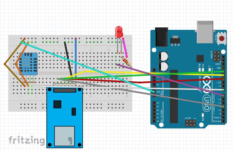 Building A Cube Sat Using An Arduino And A Dht 11 Humidity And Temperature Sensor Trybotics 