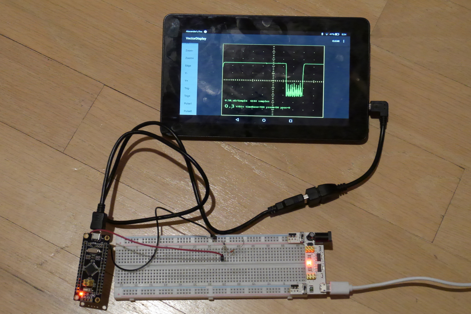 Tablet/Phone As Arduino Screen, and a $2 Oscilloscope | Trybotics