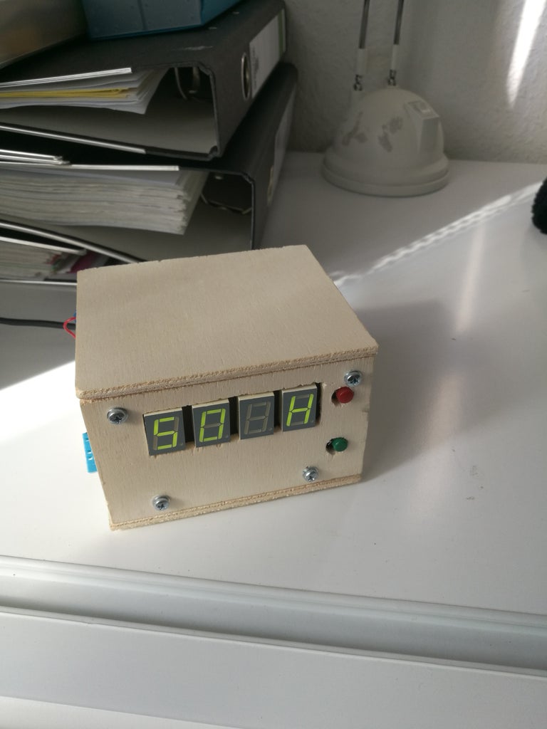4 Digit 7 Segment Led Clock With Manual Adjust And Alarm Thermometer And Higrometer Using Arduino