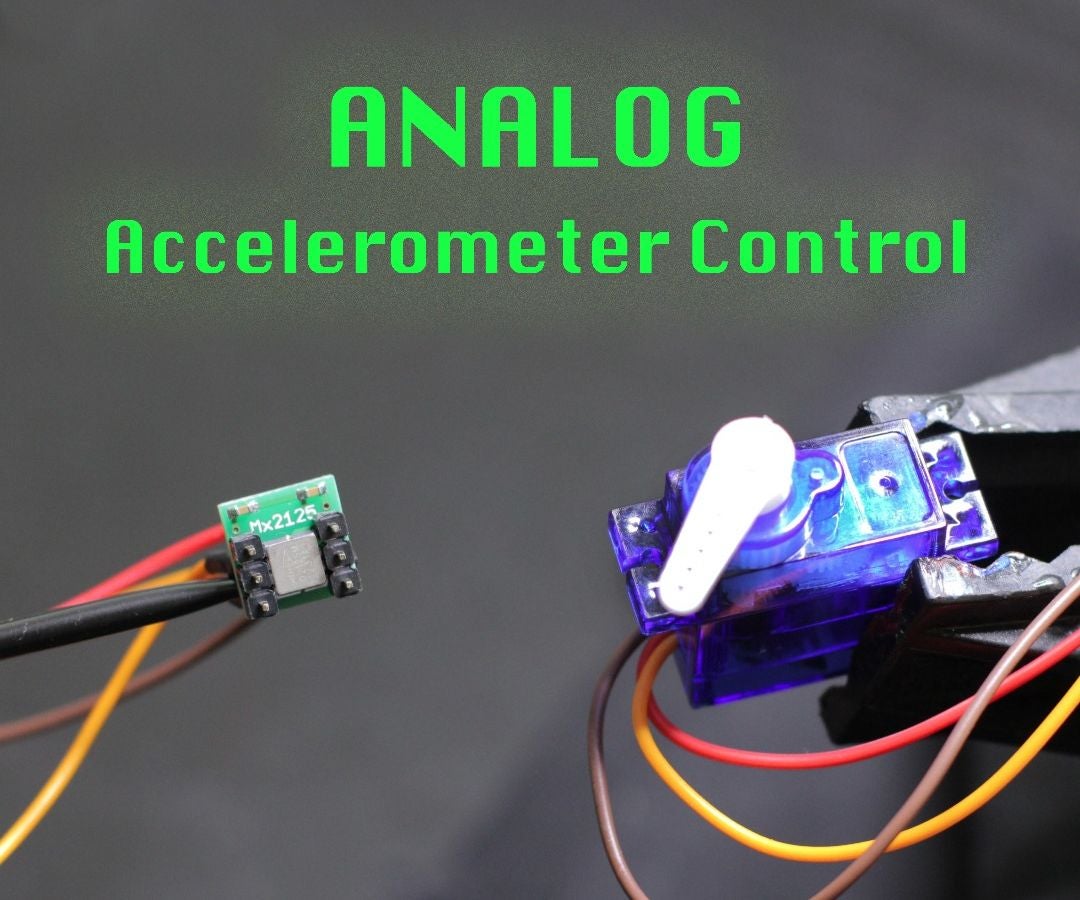 Analog Accelerometer Control of a Servo : 4 Steps (with Pictures) - Instructables