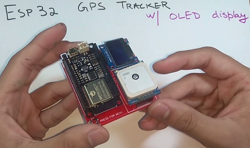 Esp32 Gps Tracker With An Oled Display 7 Steps 