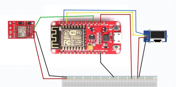 NEO-6M GPS Connected to NodeMCU - OLED Display Position - Visuino : 7 ...