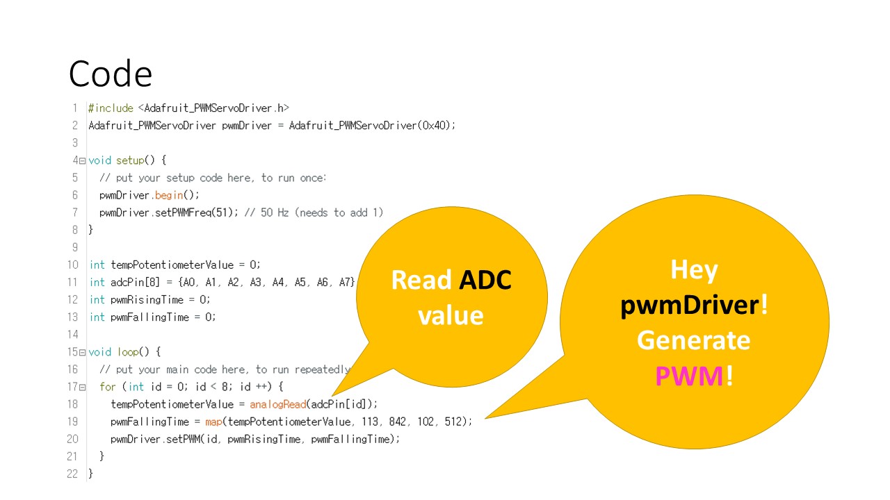 CONTROL 8 SERVO MOTORs USING 8 POTENTIOMETERs (HUMANOID ROBOT EP 02 ...