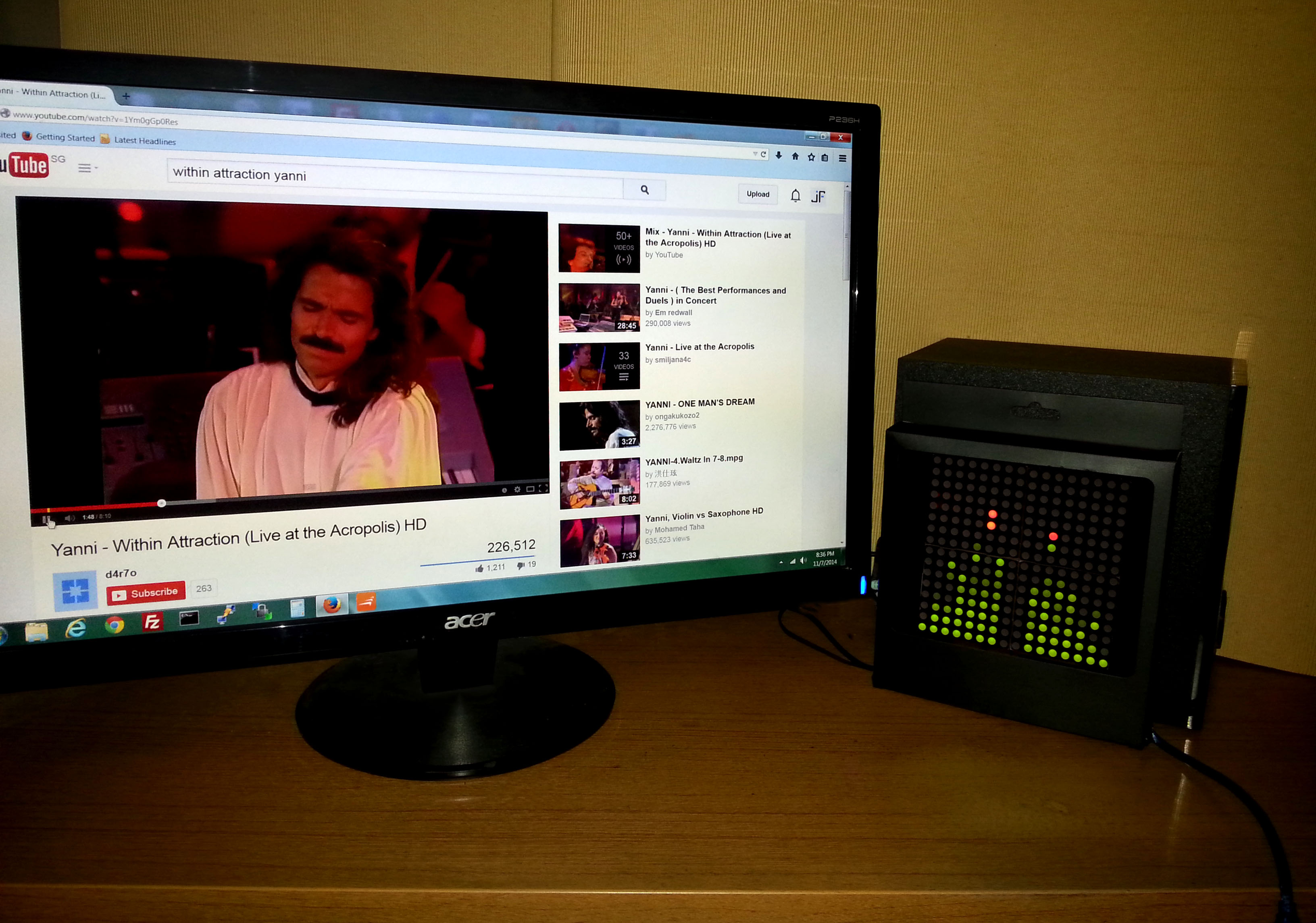 jolliFactory: Arduino Based Mini Audio Spectrum Visualizer