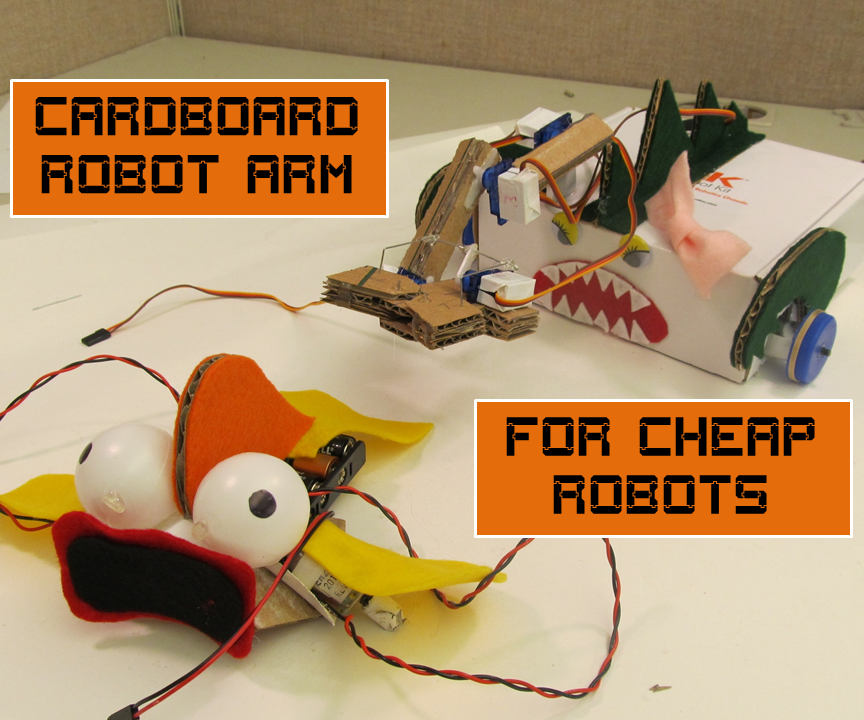 Cardboard Robot Arm For Cheap Robots 34 Steps with Pictures Instructables