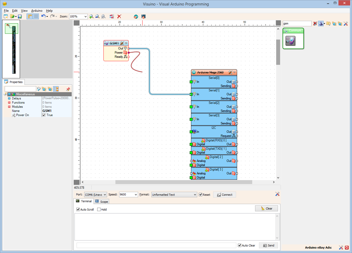 Arduino And Visuino Send And Receive Text Messages Sms With Gsm
