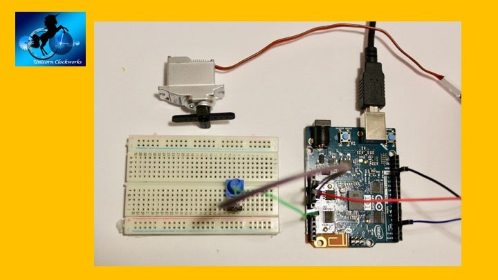 Servo Motor Potentiometer Arduino Potentiometer Controlled Servo