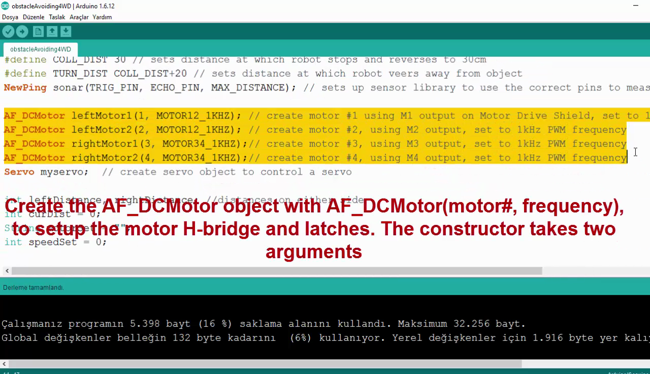 Arduino - Obstacle Avoiding Robot 4WD | Trybotics