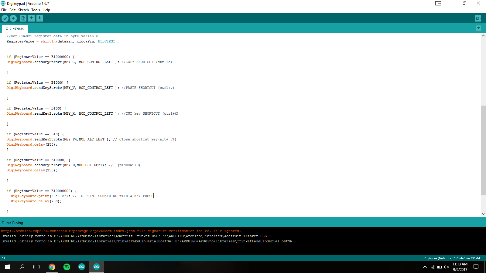 DIY Programmable 6-Key Keyboard (DigiSpark) | Trybotics