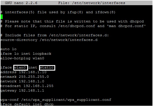 How To Configure Static Ip Address For Raspberry Pi Trybotics