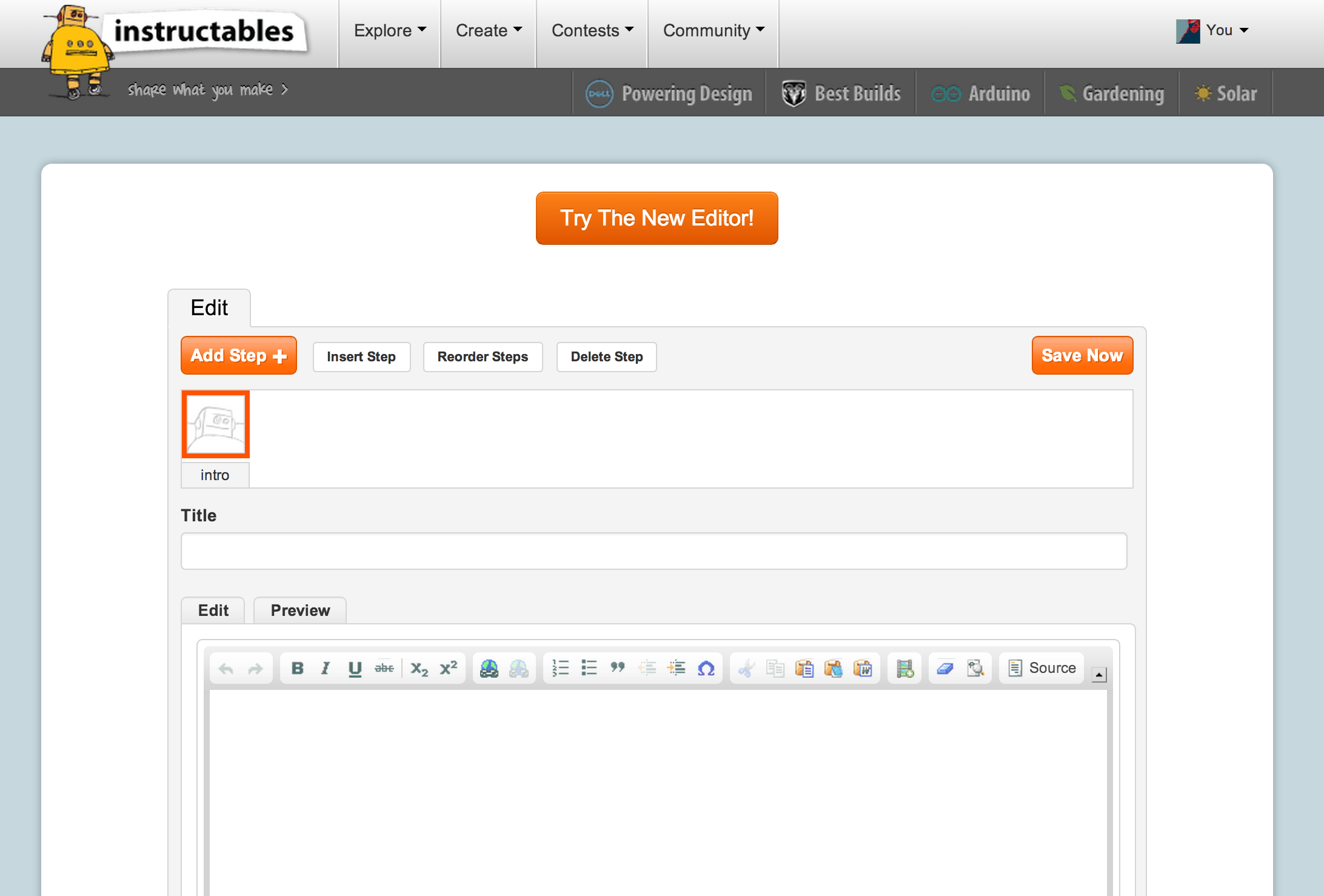 How to Make an Instructable Using the New Editor | Trybotics