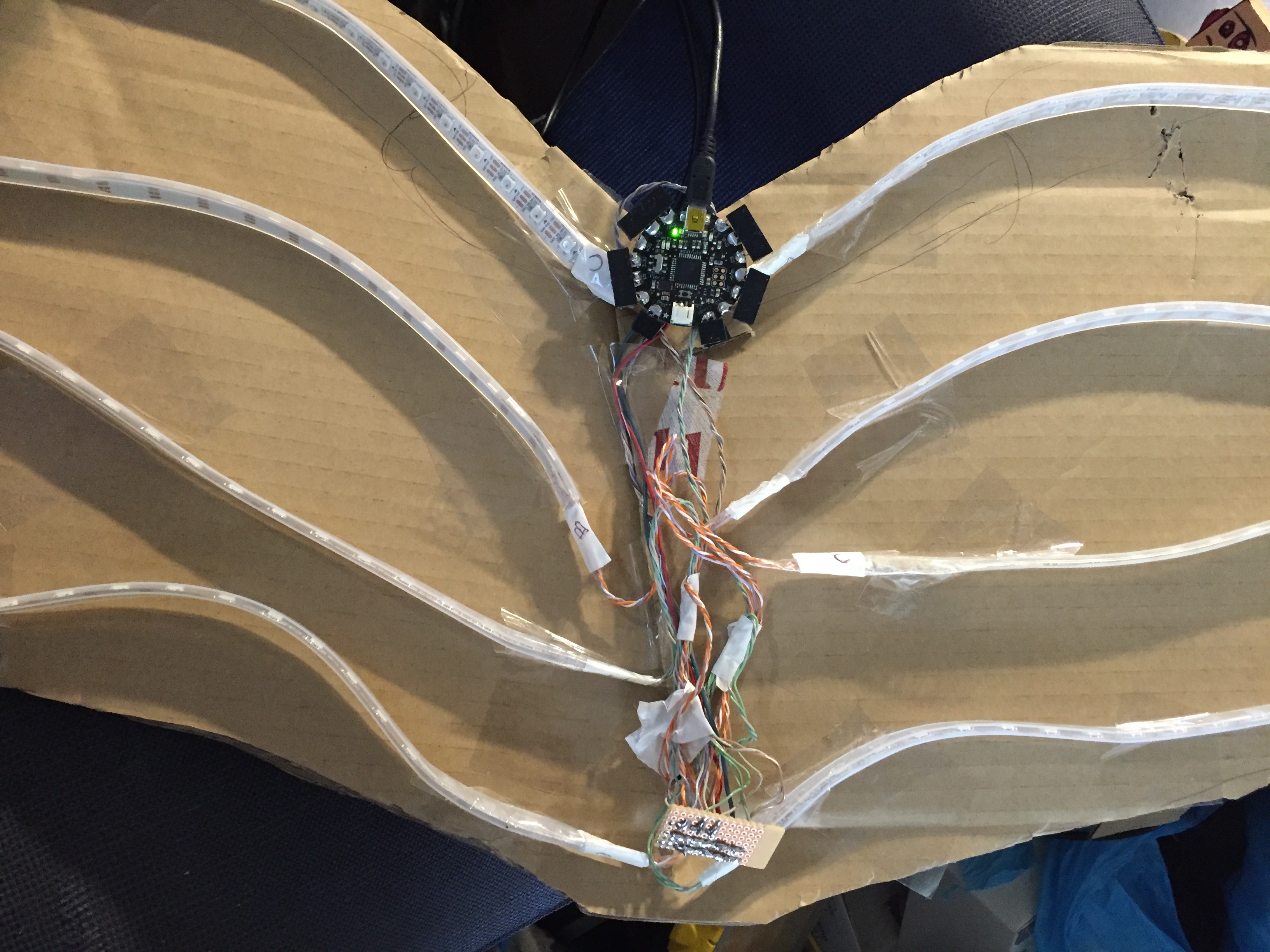 Neopixel Light Up Fire and Ice Wings | Trybotics