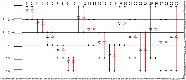 Controlling 20 Leds From 5 Arduino Pins Using Charlieplexing Trybotics